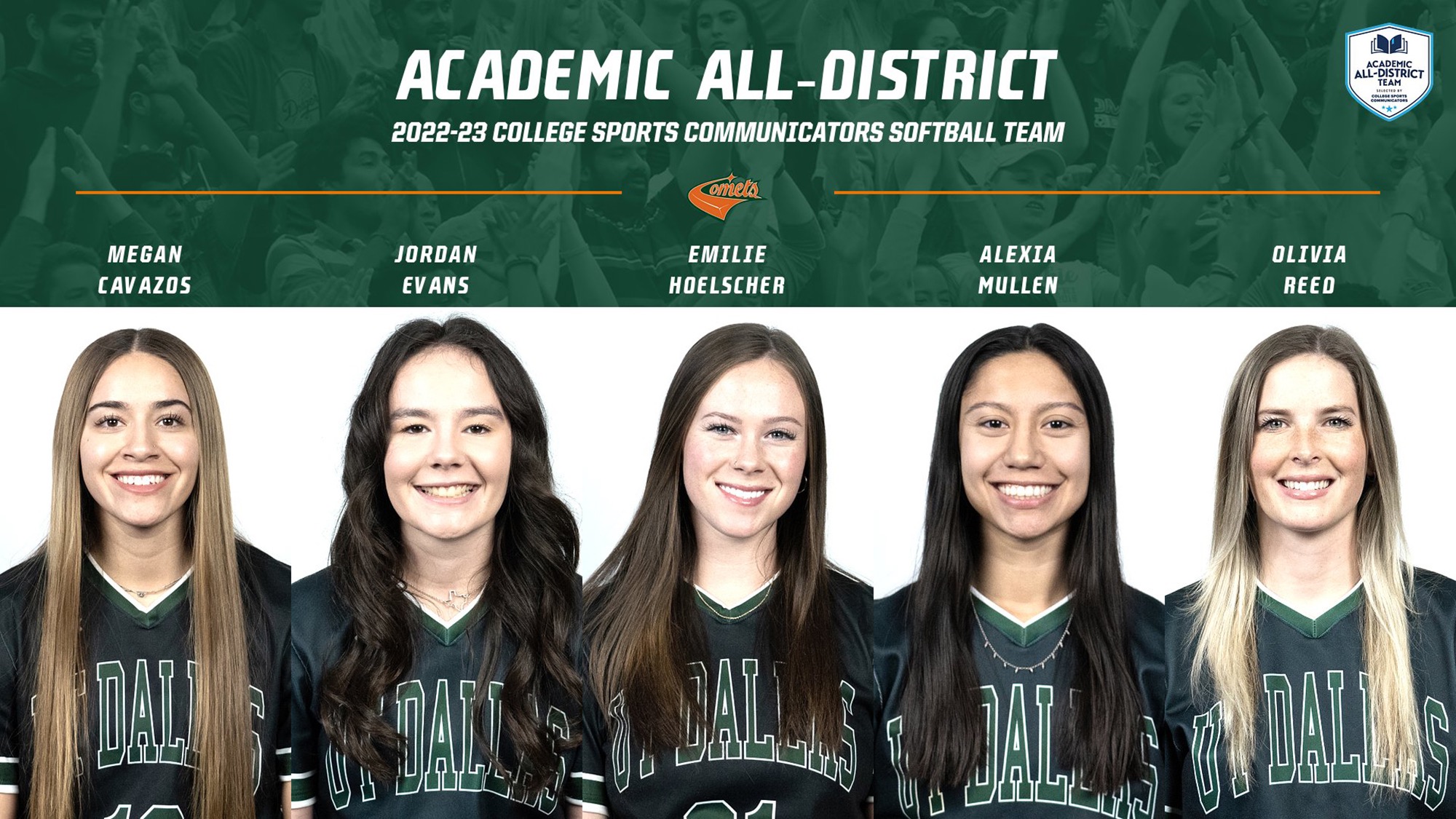 Five Softball Comets Earn Academic All-District Honors - University of ...