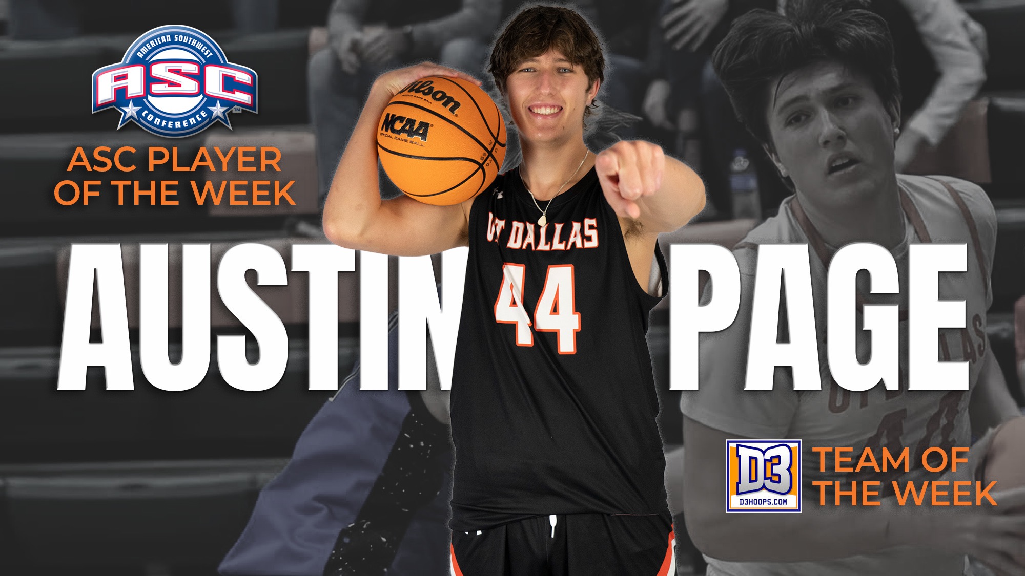 Page Earns ASC and D3hoops.com Honors - University of Texas at Dallas ...