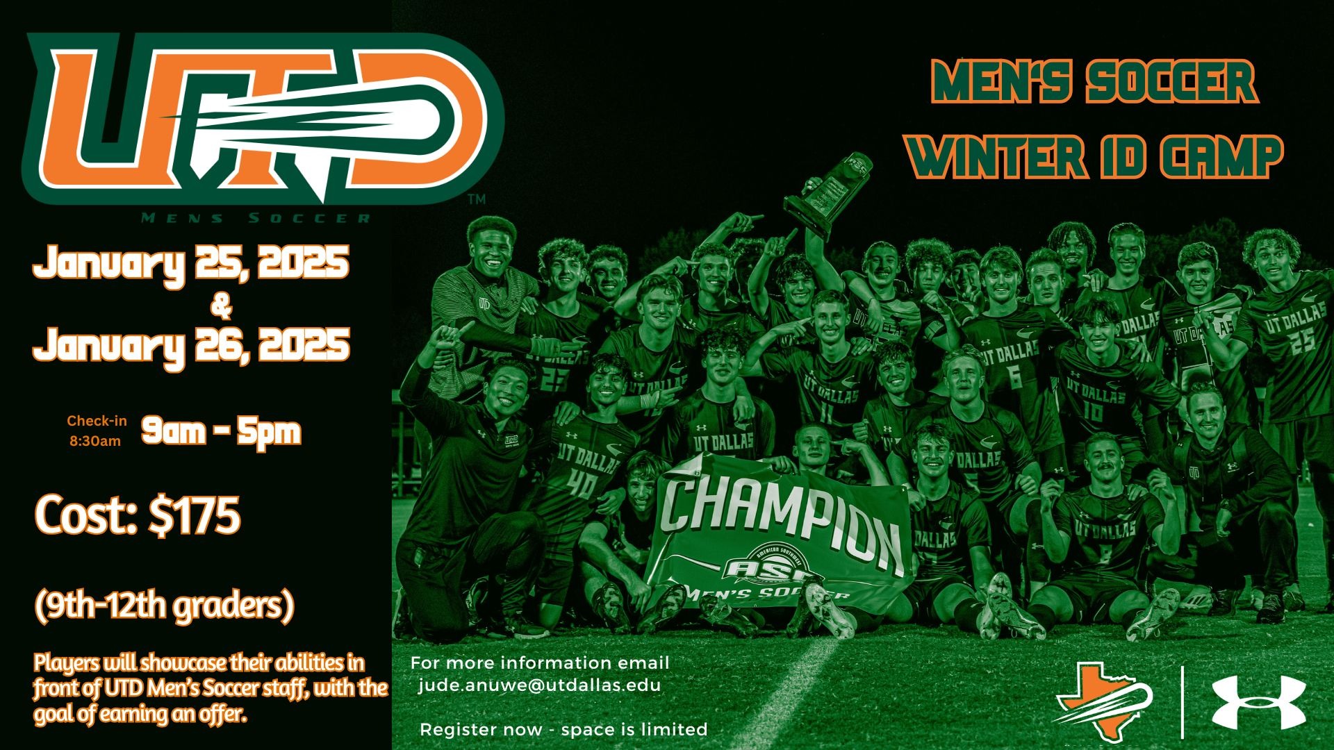 August 2024 Soccer ID Camp - University of Texas at Dallas Athletics