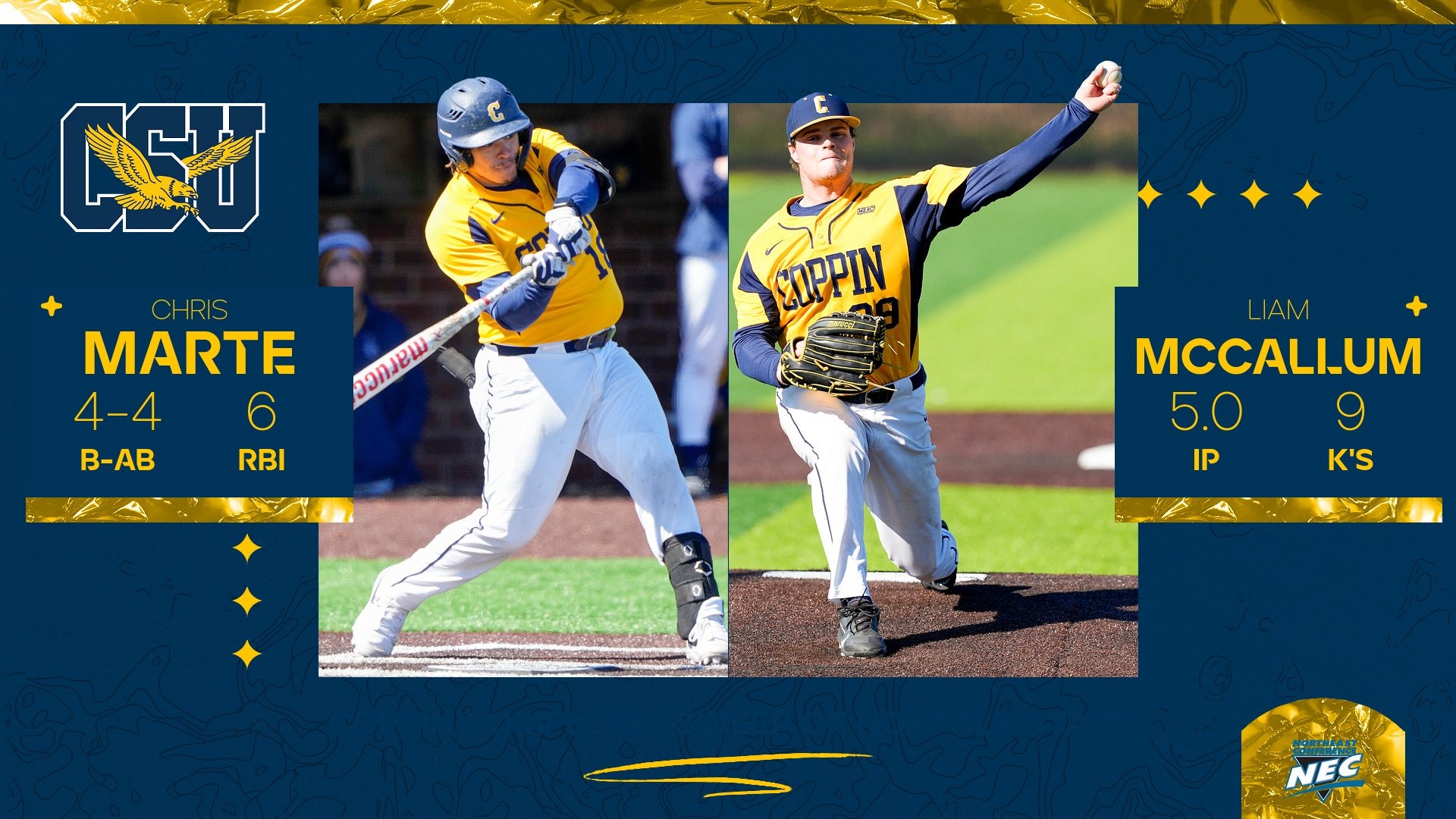 Marte, McCallum Help Baseball Complete Sweep of Norfolk State with Win ...