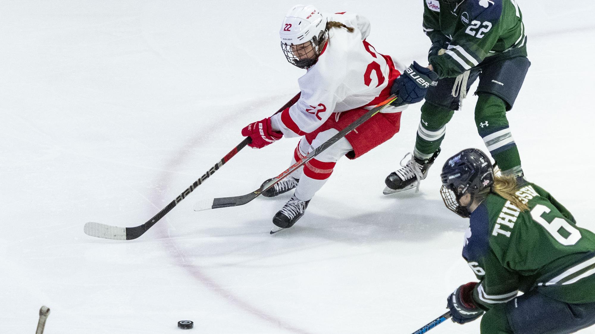 #4 Women's Ice Hockey Completes Sweep of Mercyhurst With 2-1 Overtime ...