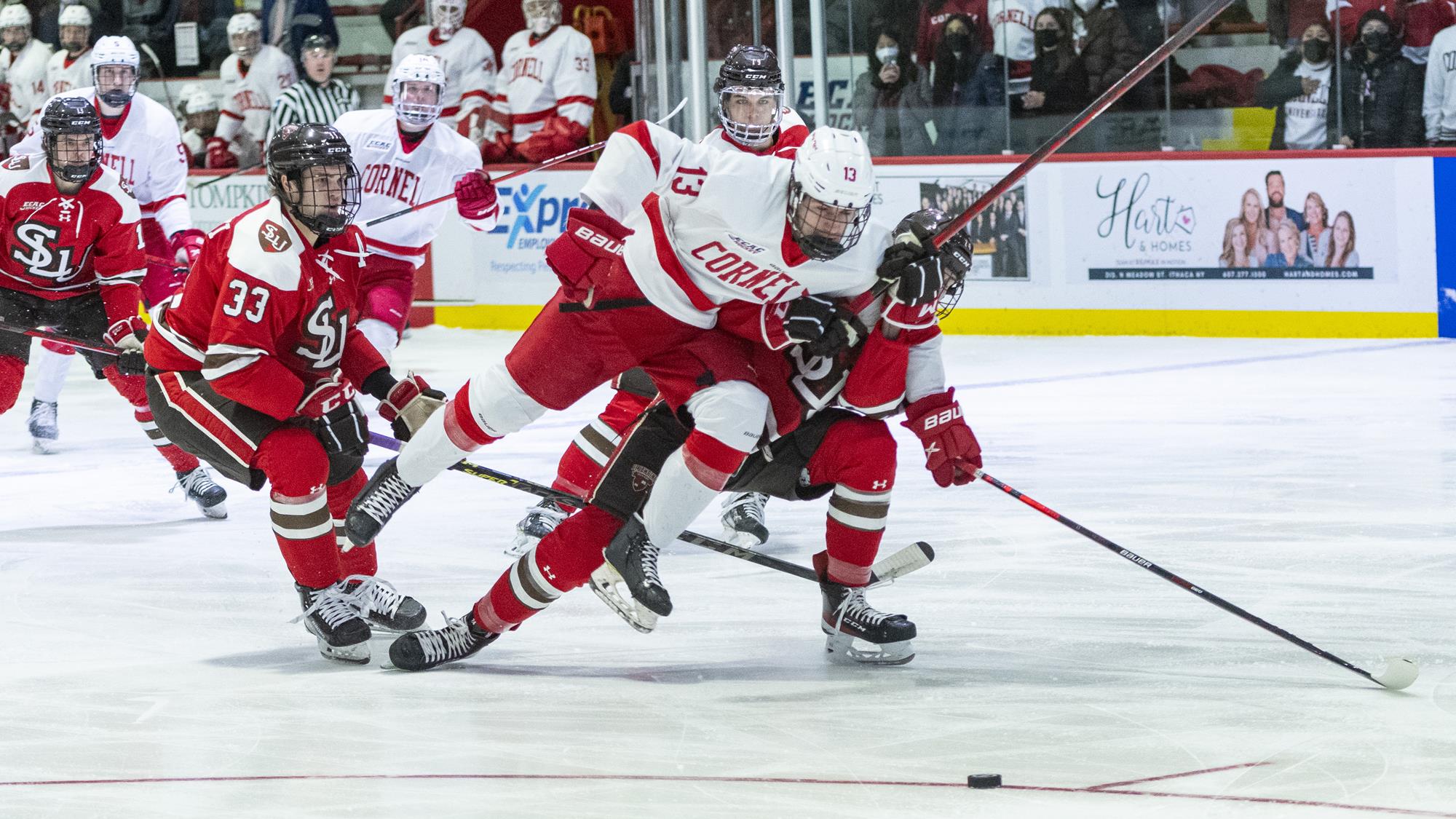 St. Lawrence Trips Up #18 Men's Hockey In Overtime, 2-1 - Cornell ...