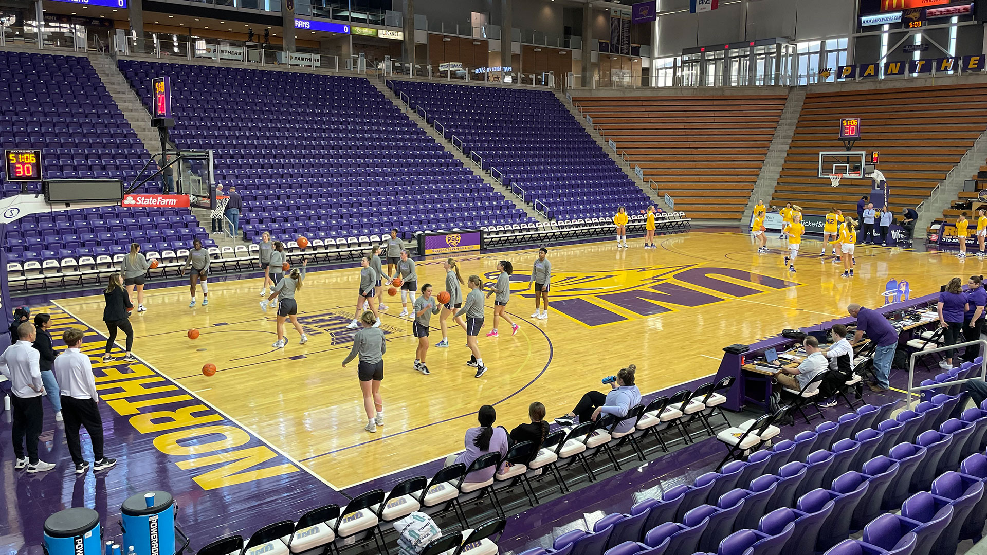 Rams take in experience at UNI's McLeod Center - Cornell College