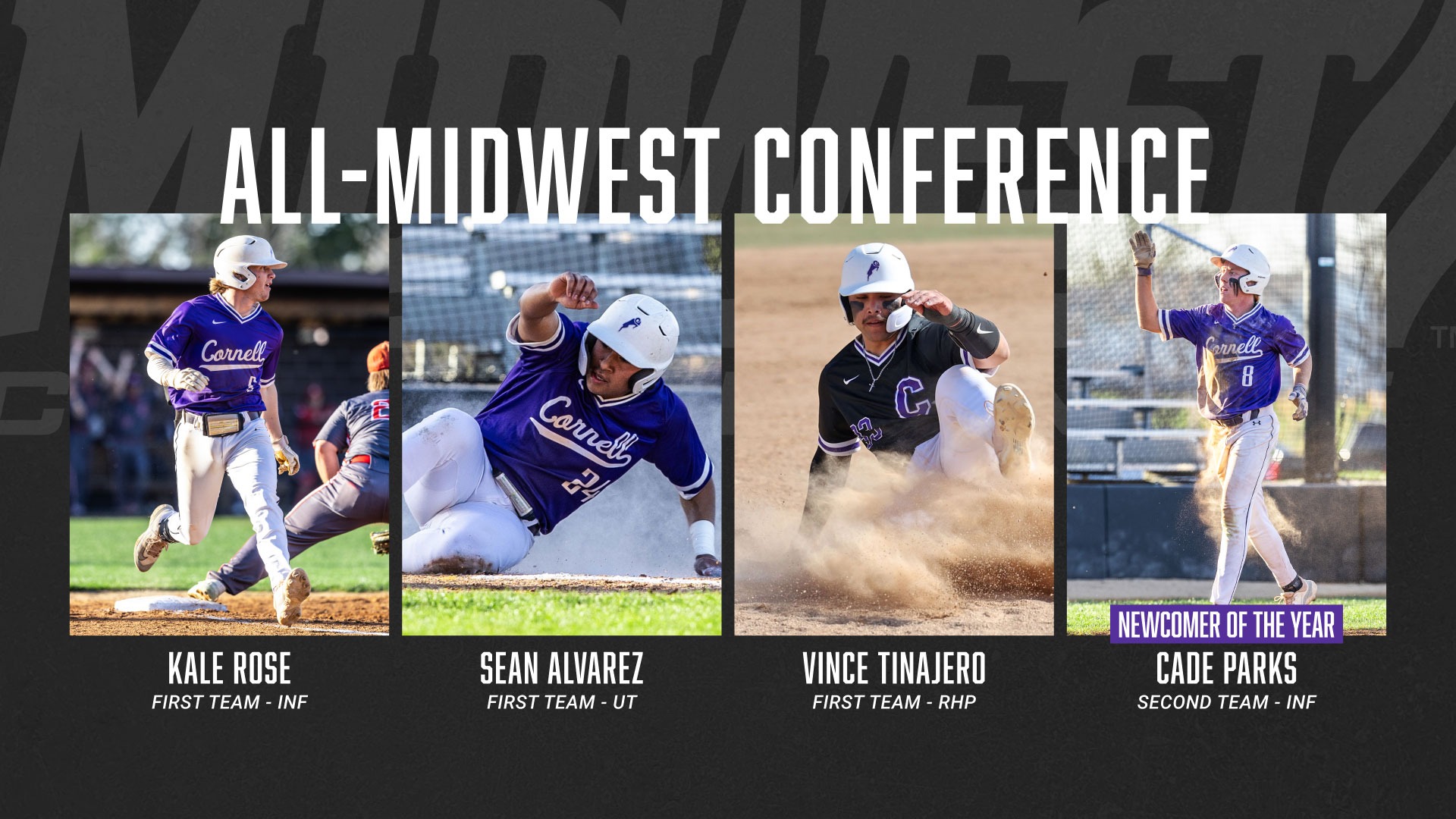 Baseball trio earns CSC Academic All-District honors - Cornell College