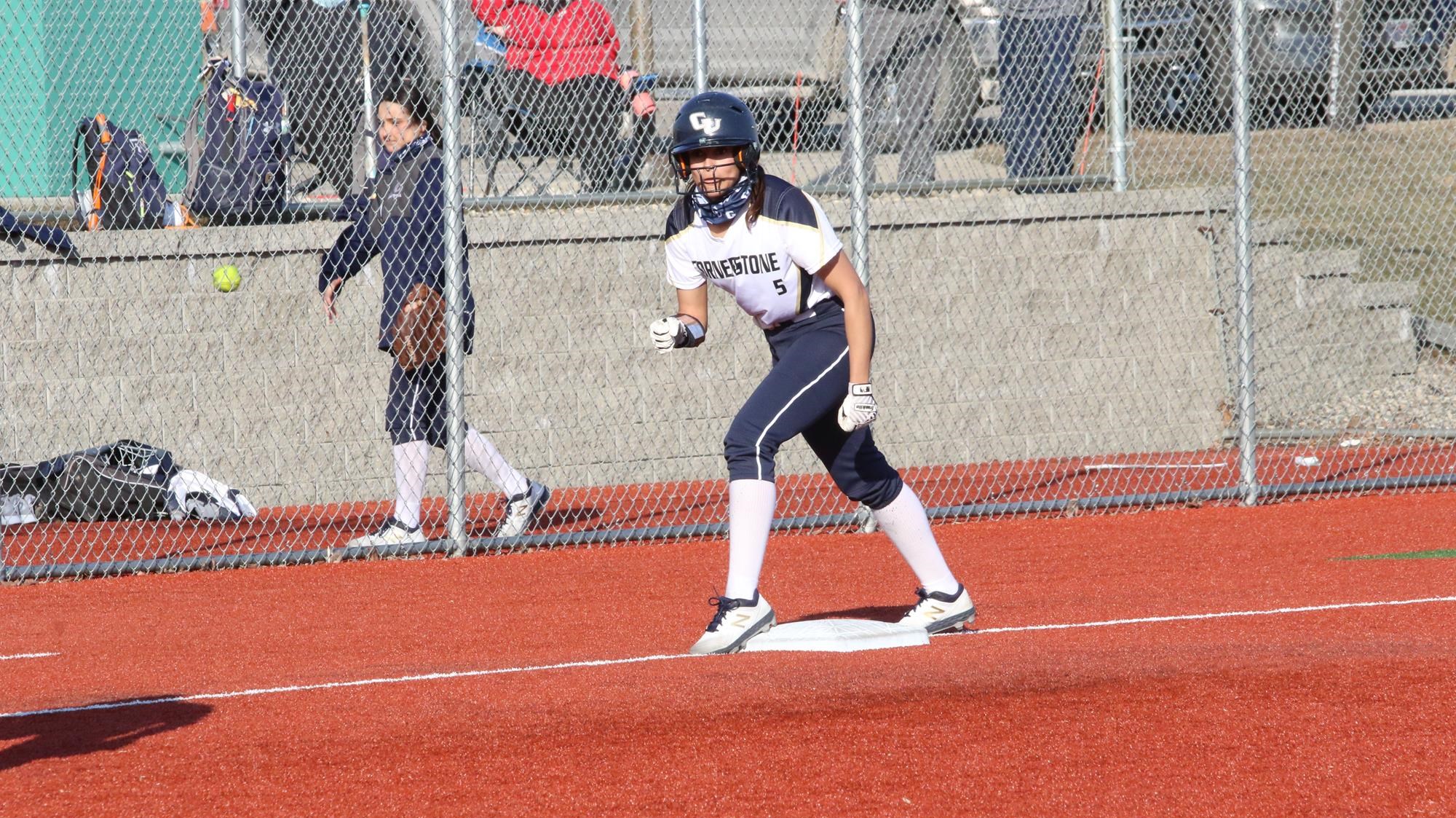 Big sixth inning pushes Softball to split vs. Bethel - Cornerstone ...