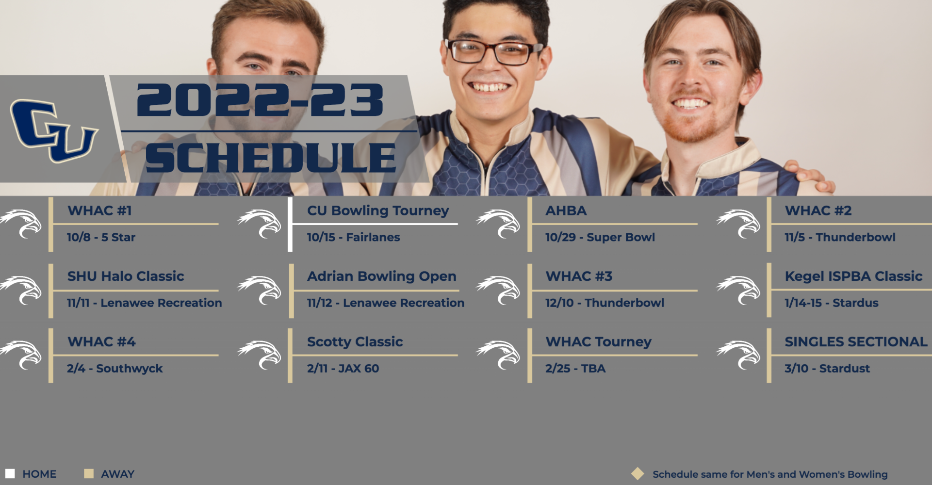2022-23 Bowling schedule released - Cornerstone University Athletics