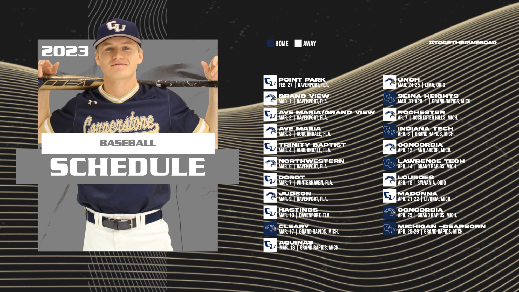2023 Baseball Schedule Announced - Cornerstone University Athletics