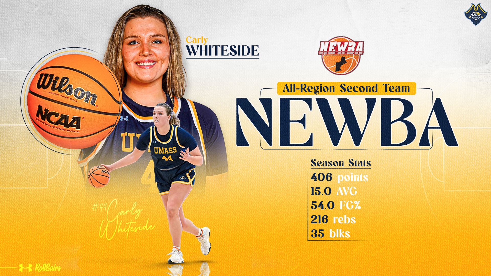 Whiteside Garners WBCA Coaches' All-America Honorable Mention - UMass ...