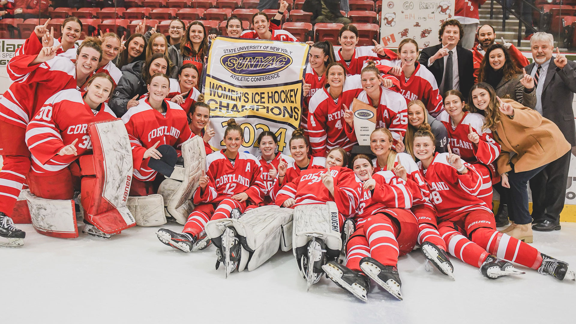 #9 Cortland Wins SUNYAC Women's Hockey Title with 2-1 OT Triumph at #4 ...