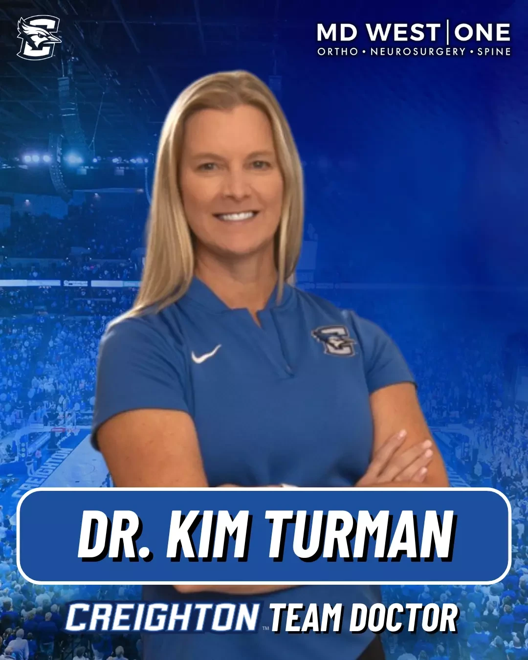 Dr. Kim Turman - Team Doctor - Volleyball Support Staff - Creighton ...