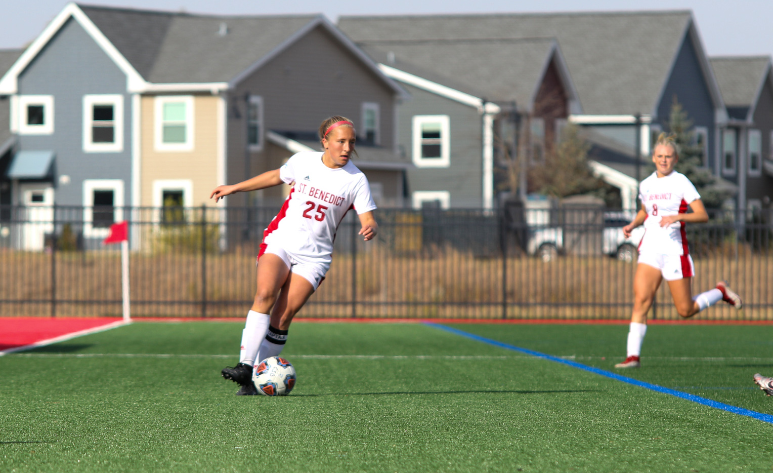 Cecelia Miller and Alli Voss score goals to lead CSB Soccer to a 2-1 ...