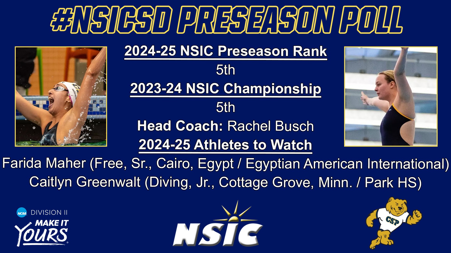 CSP swim team returns to action at the St. Catherine Penthalon ...