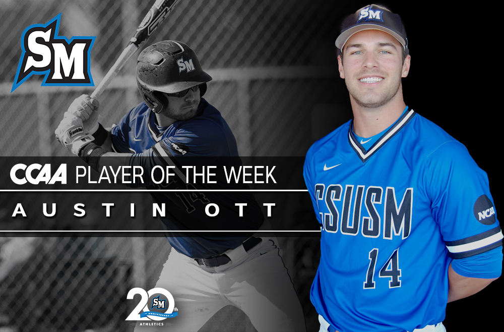 Ott Earns CCAA Player of the Week Honors - Cal State San Marcos Athletics