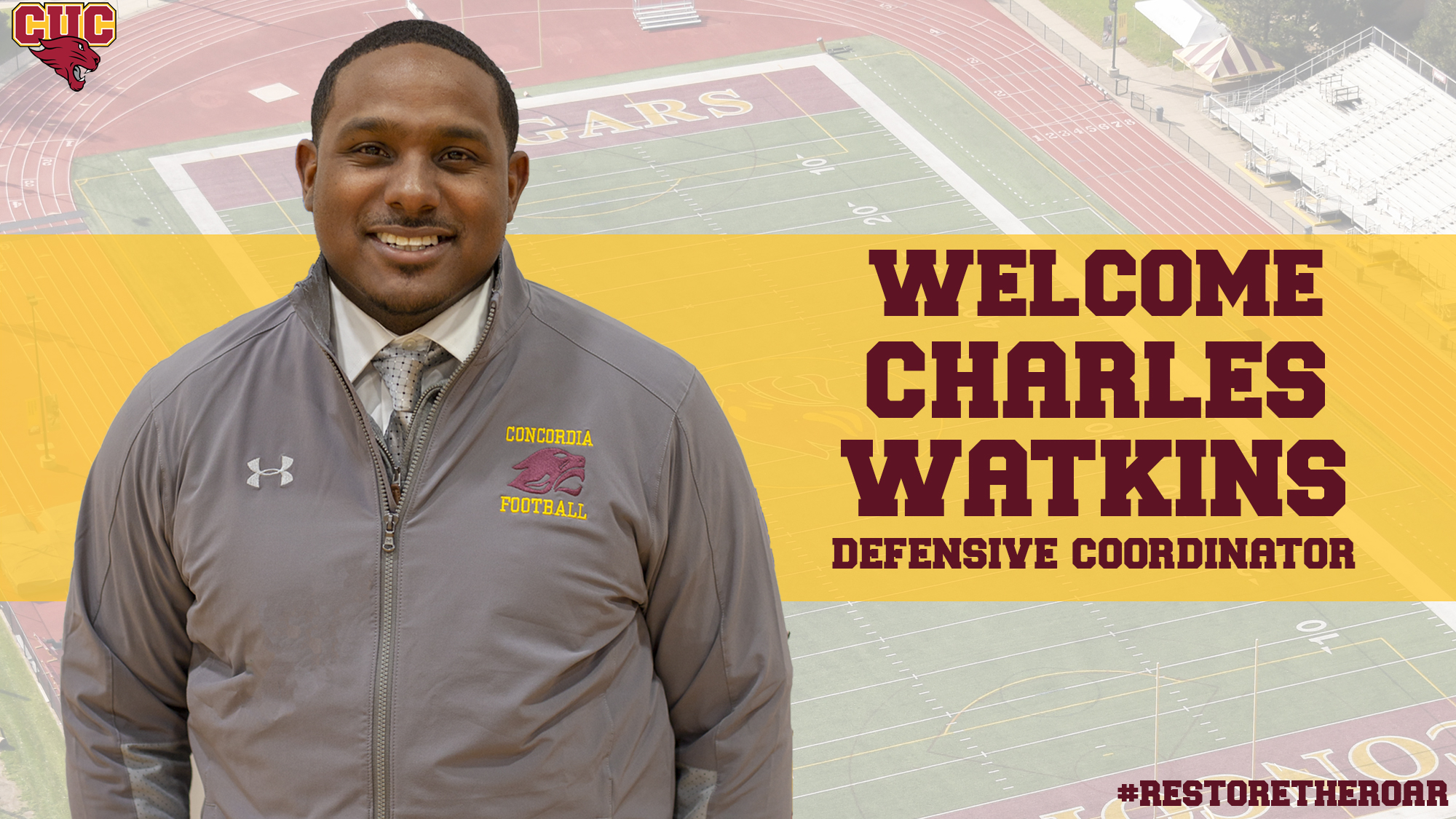 CUC Football Tabs Charles Watkins as Defensive Coordinator - Concordia ...