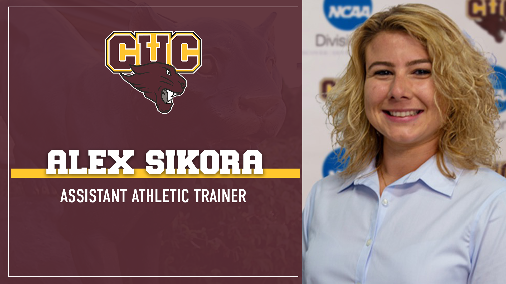 Alex Sikora Hired As Assistant Athletic Trainer For CUC Athletics - Concordia University Chicago ...
