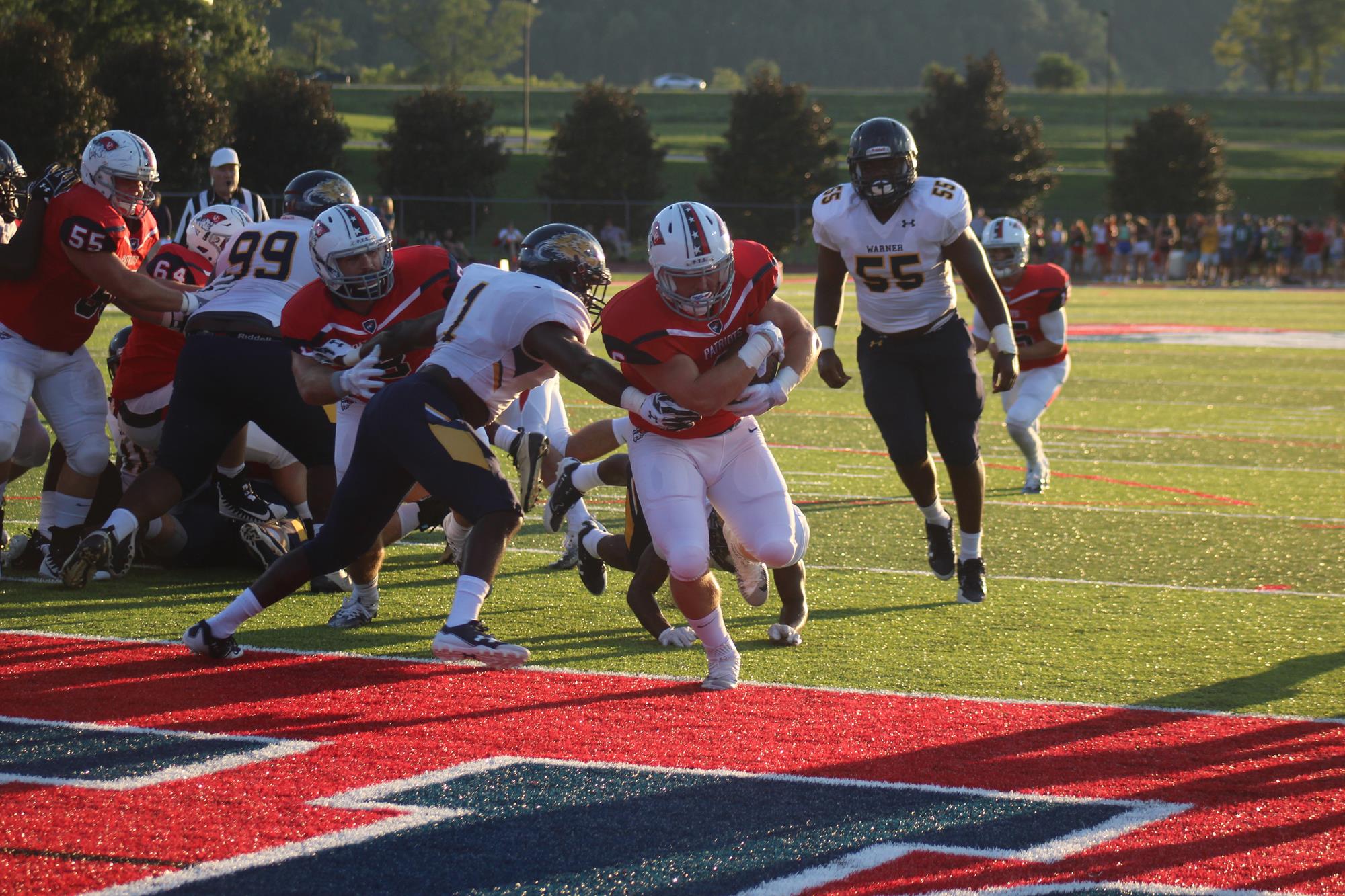 Patriot Football Conquer Royals for Season Opening Win - University of ...