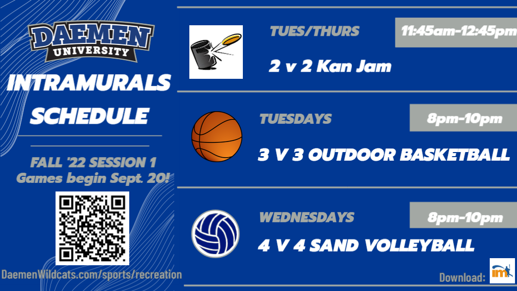 Intramurals Session 1 Schedule - Daemen University Athletics