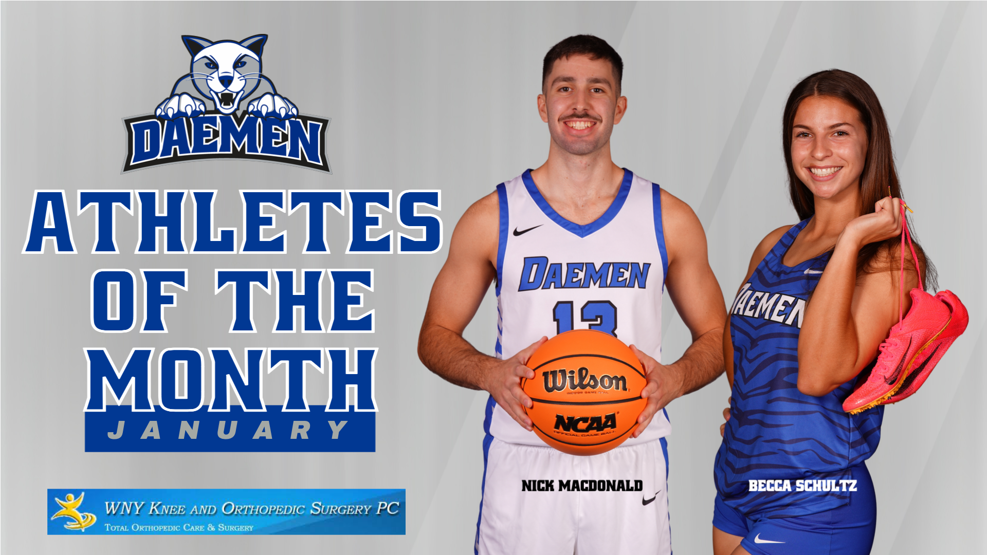 January Athletes of the Month: Nick MacDonald and Becca Schultz ...