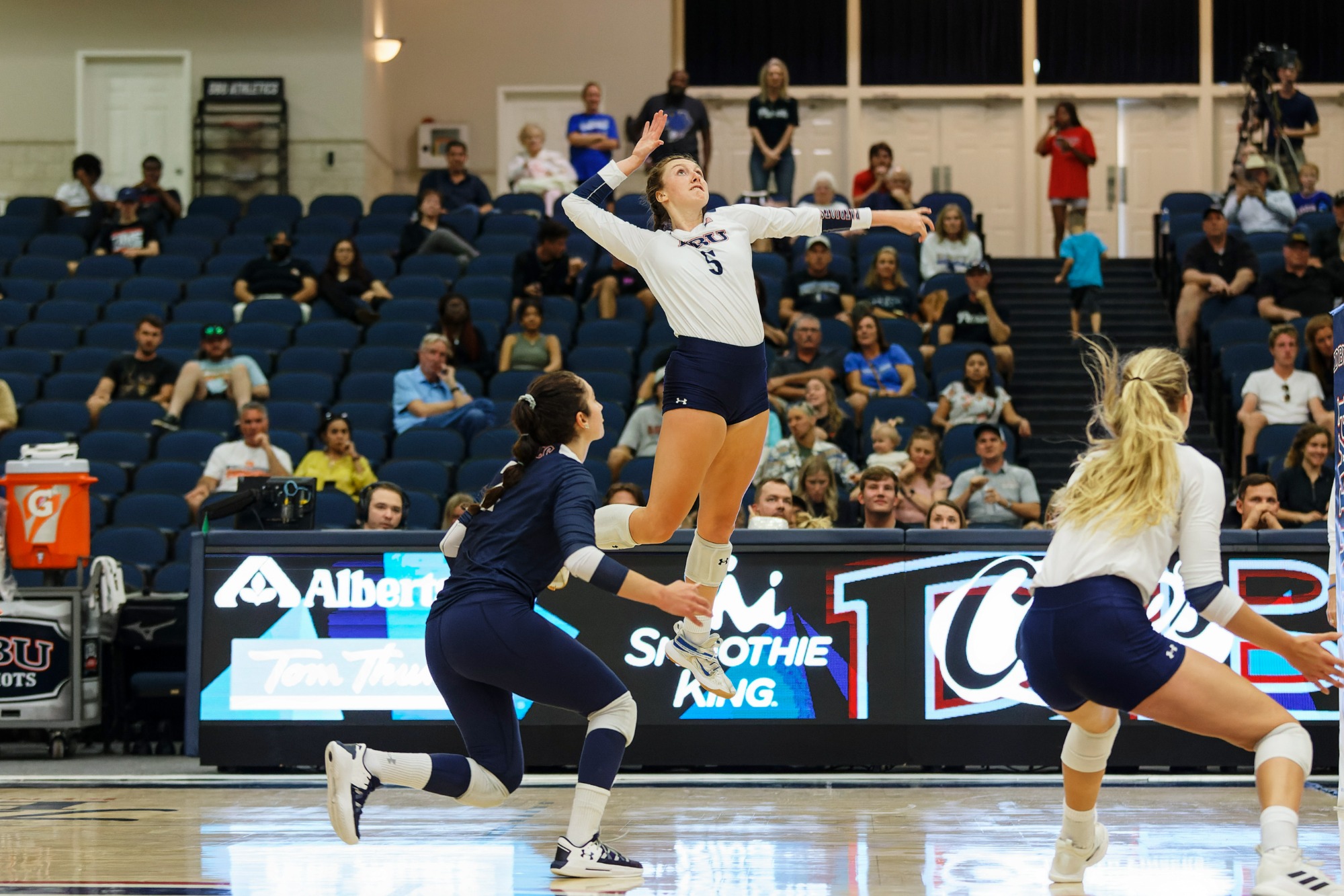 Volleyball Sweeps Cameron for 10th Win of the Year - Dallas Baptist ...