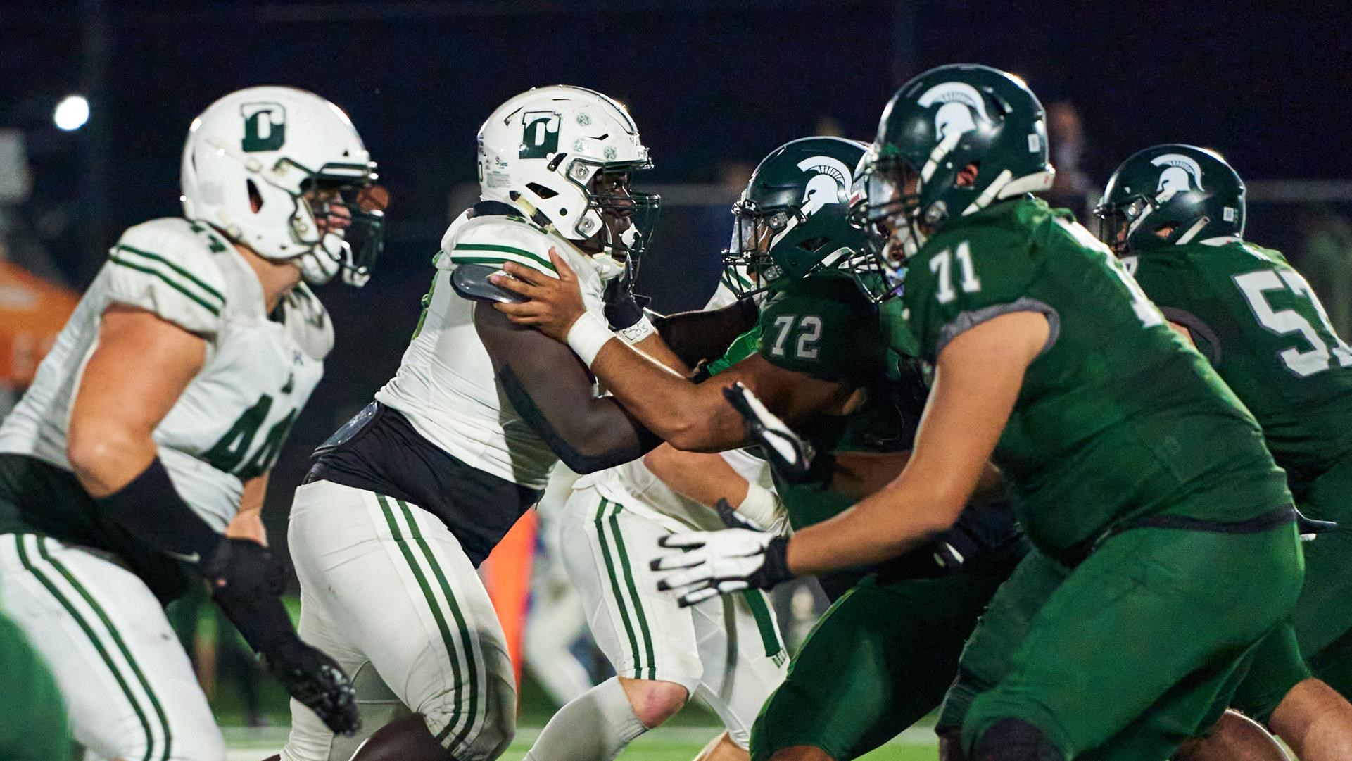 Varsity Football Drops Close Game to DePaul 14-7 - Delbarton Athletics