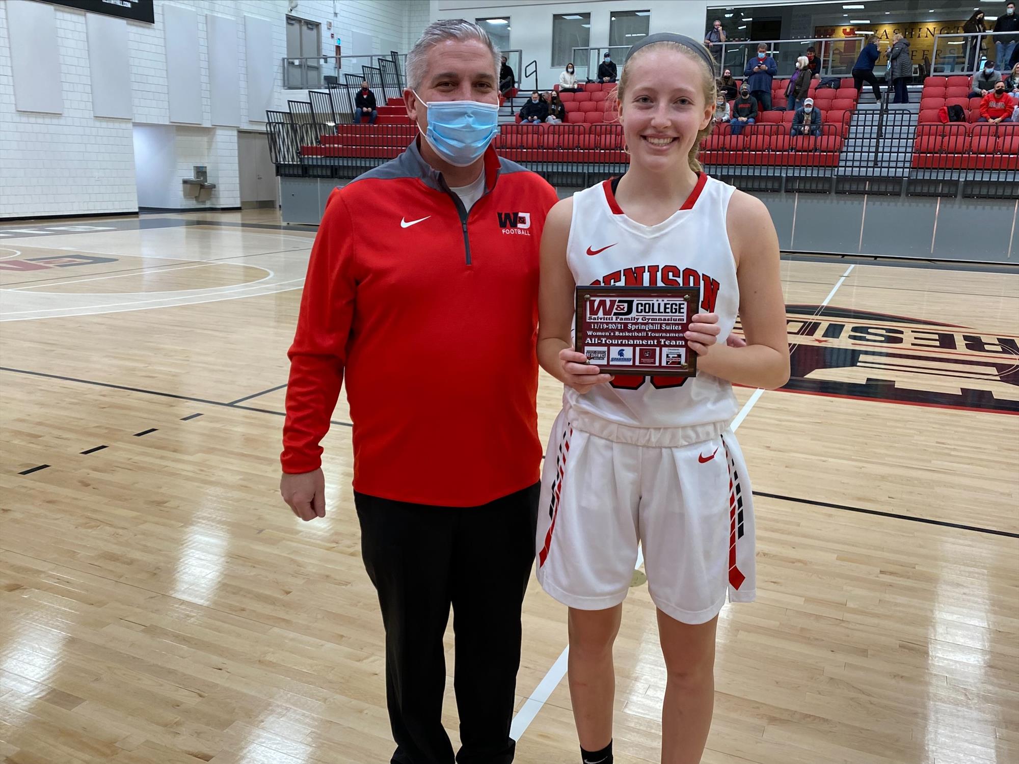 Women’s basketball picks up first win of 2021-22 season - Denison ...