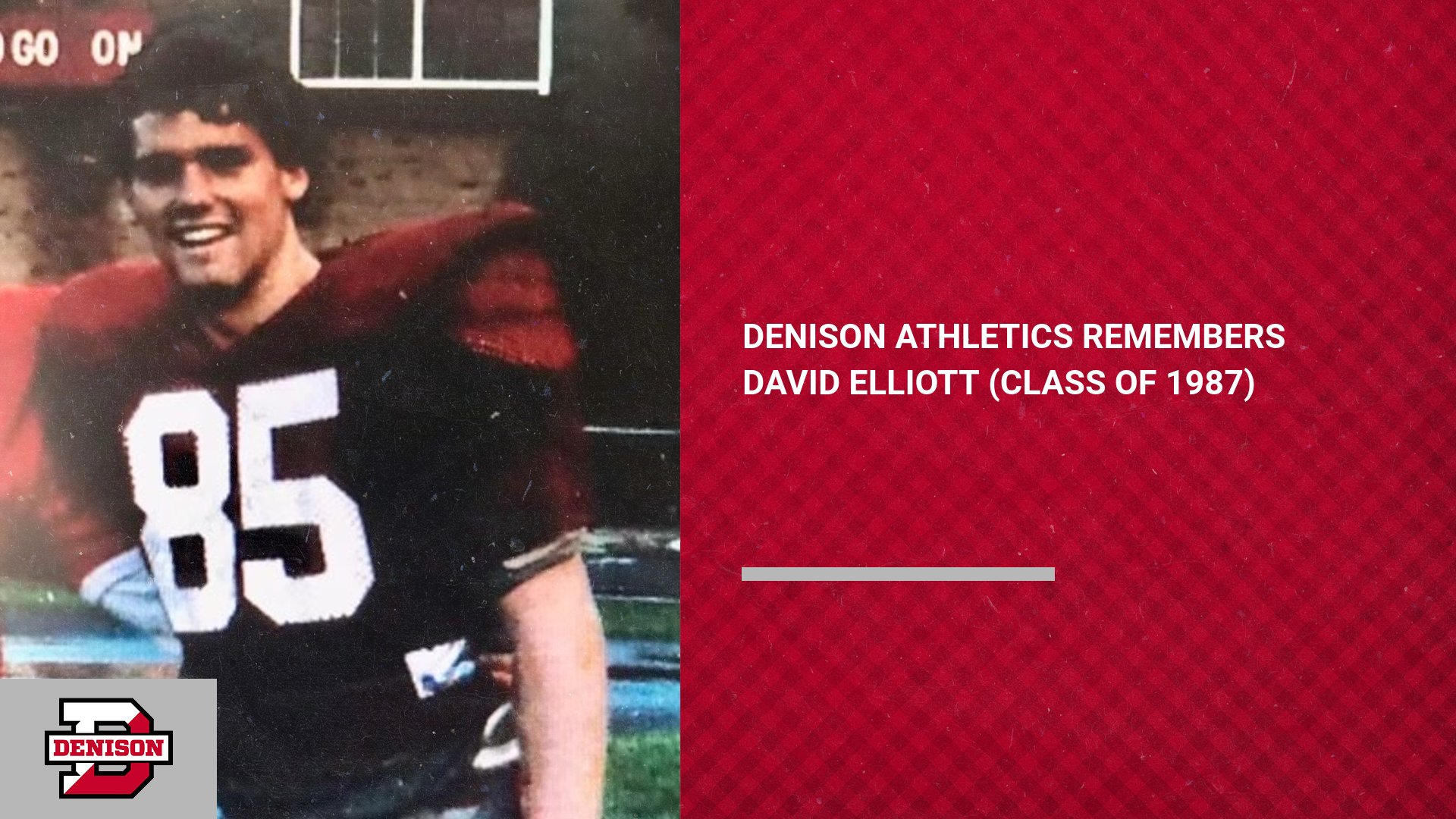 Denison Athletics remembers David Elliott - Denison University