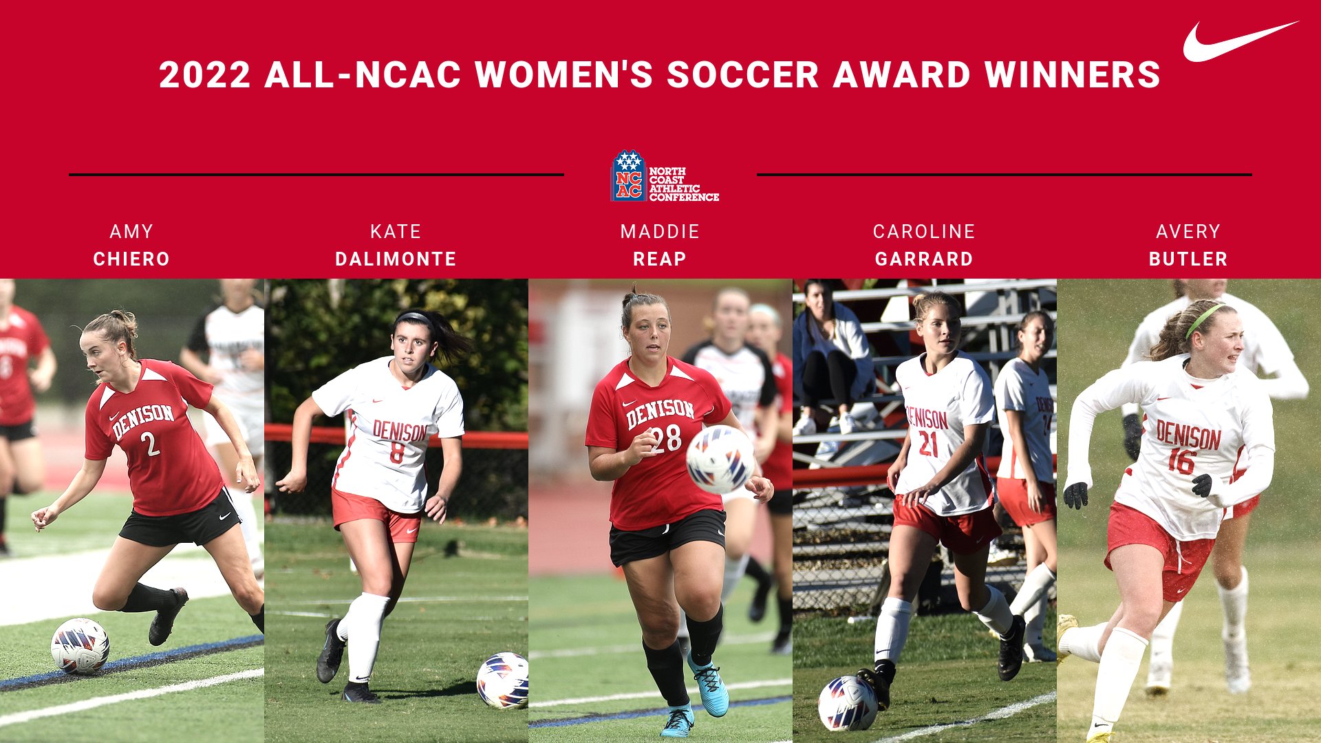 Women’s soccer garners five all-conference honorees - Denison University