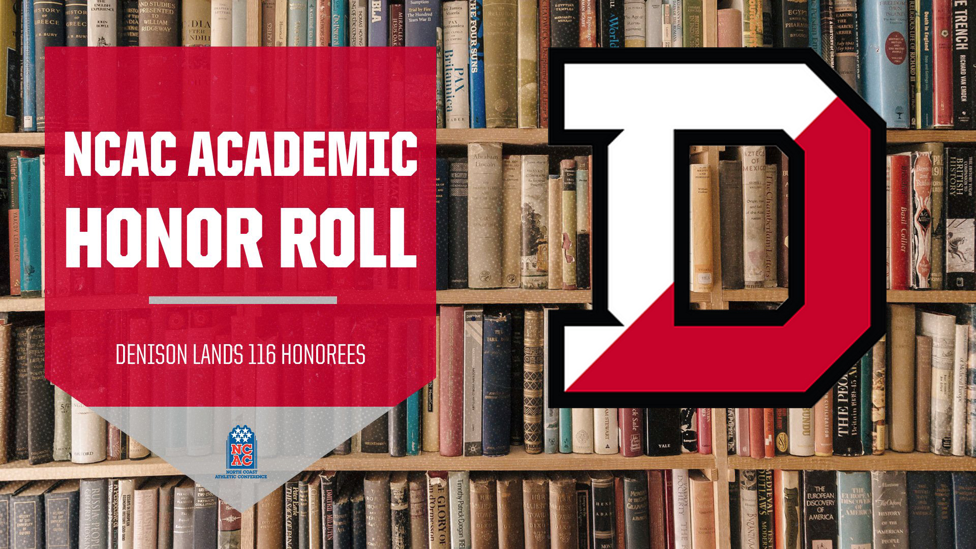 Denison lands 116 on 2021-22 NCAC Academic Honor Roll - Denison University