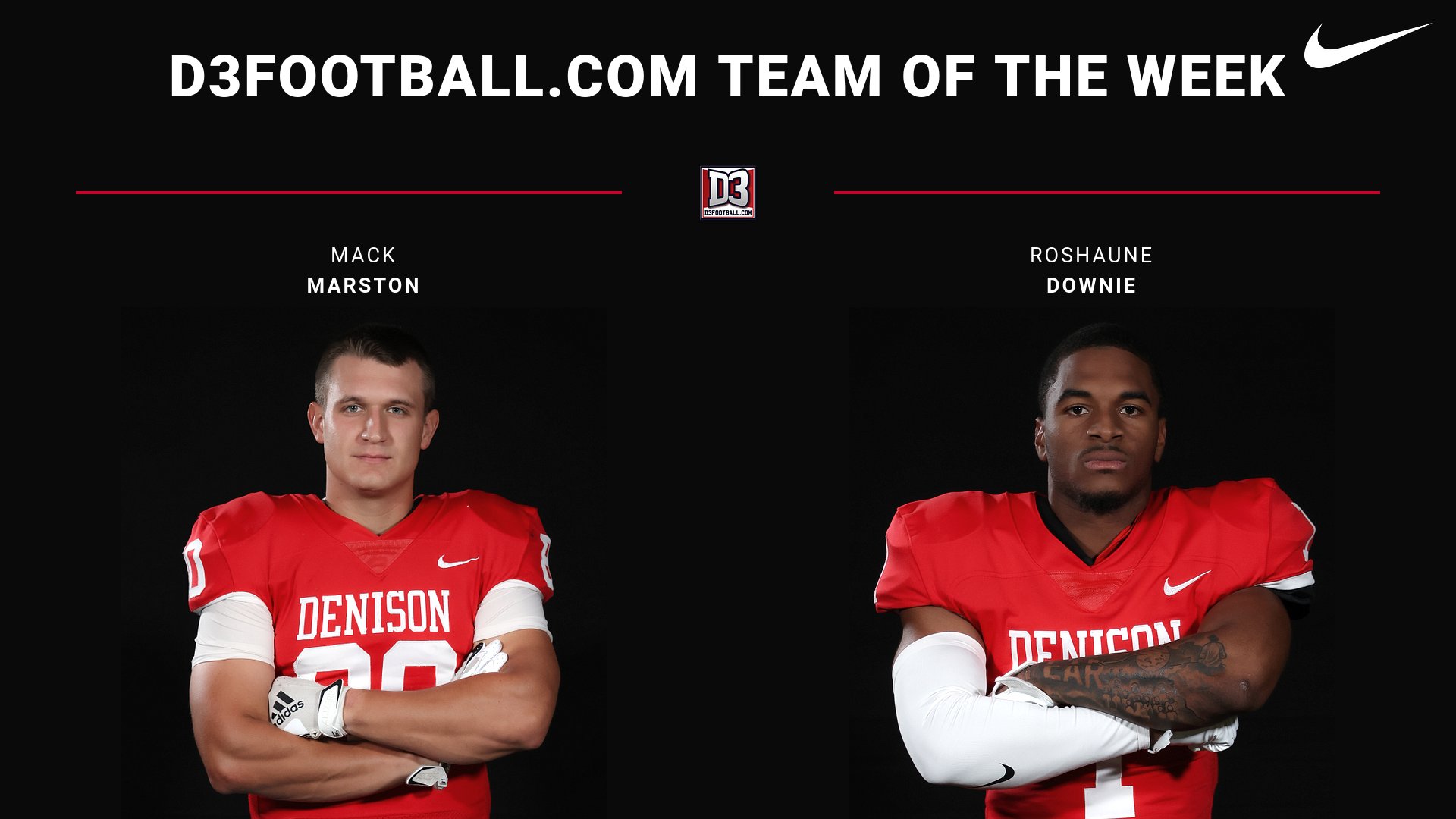 Marston, Downie named to D3football.com Team of the Week after season ...