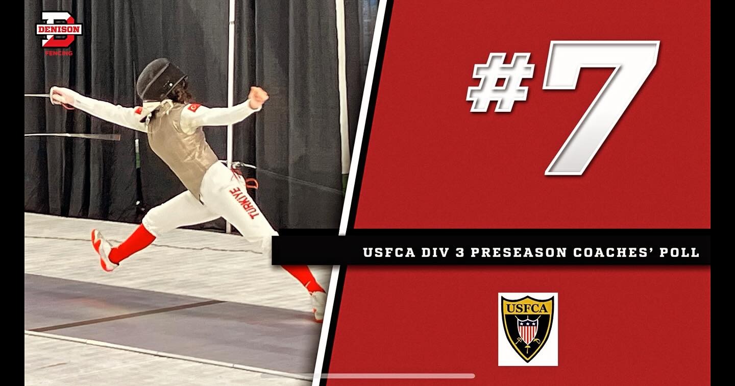 Women’s fencing ranks No. 7 in USFCA Div. III National Coaches Poll - Denison University