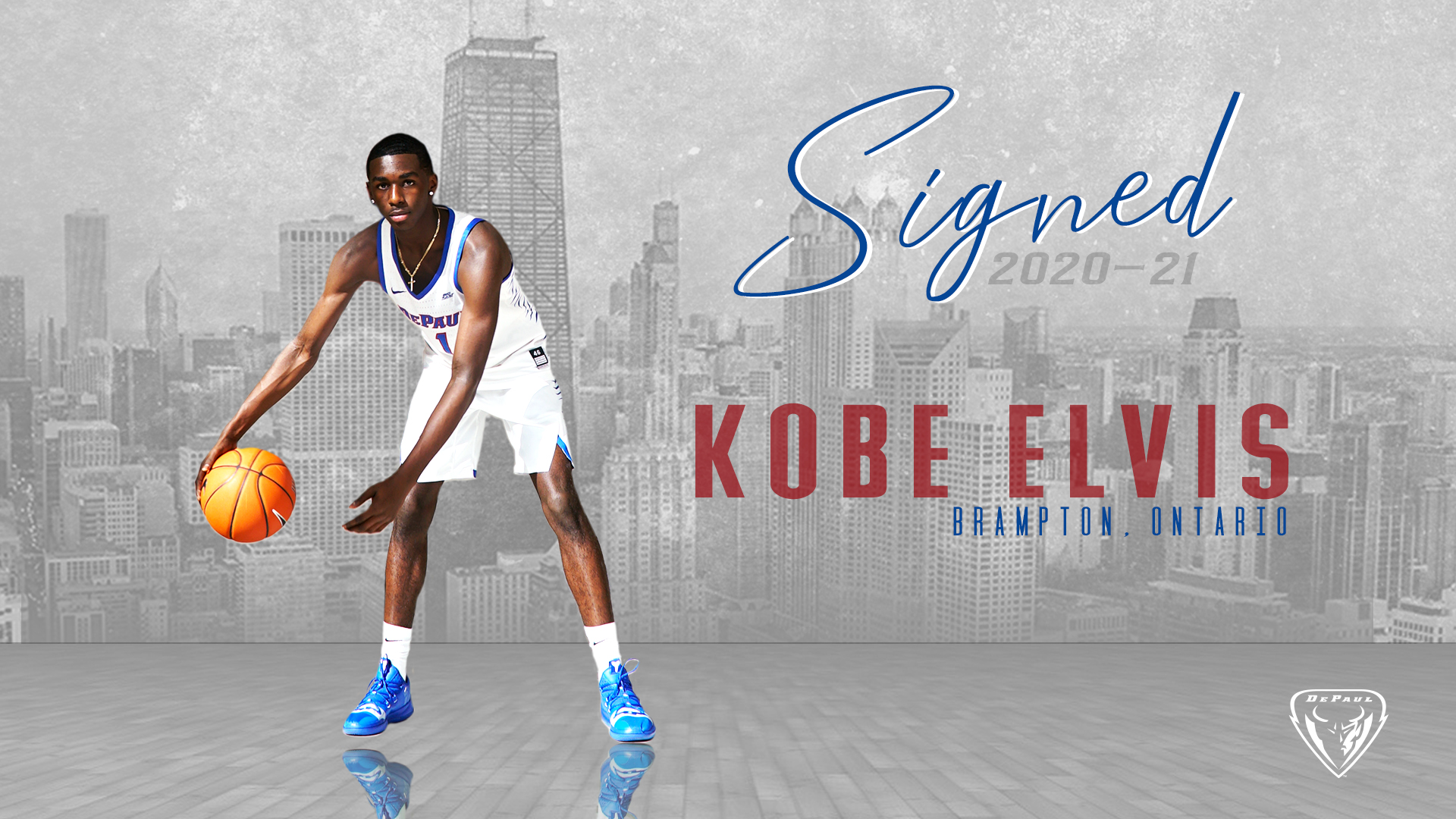 Men's Basketball Signs Kobe Elvis - DePaul University Athletics