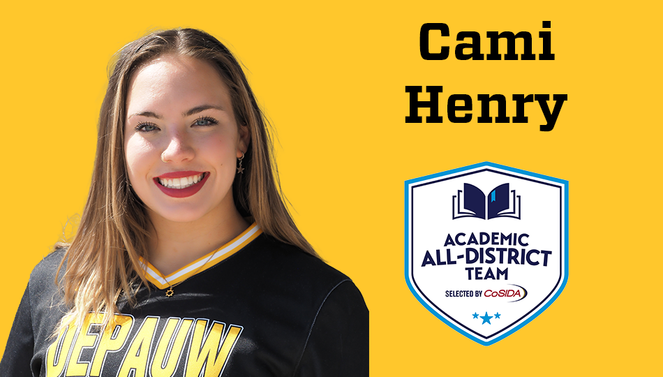 Cami Henry Selected to Academic All-District® Team - DePauw University