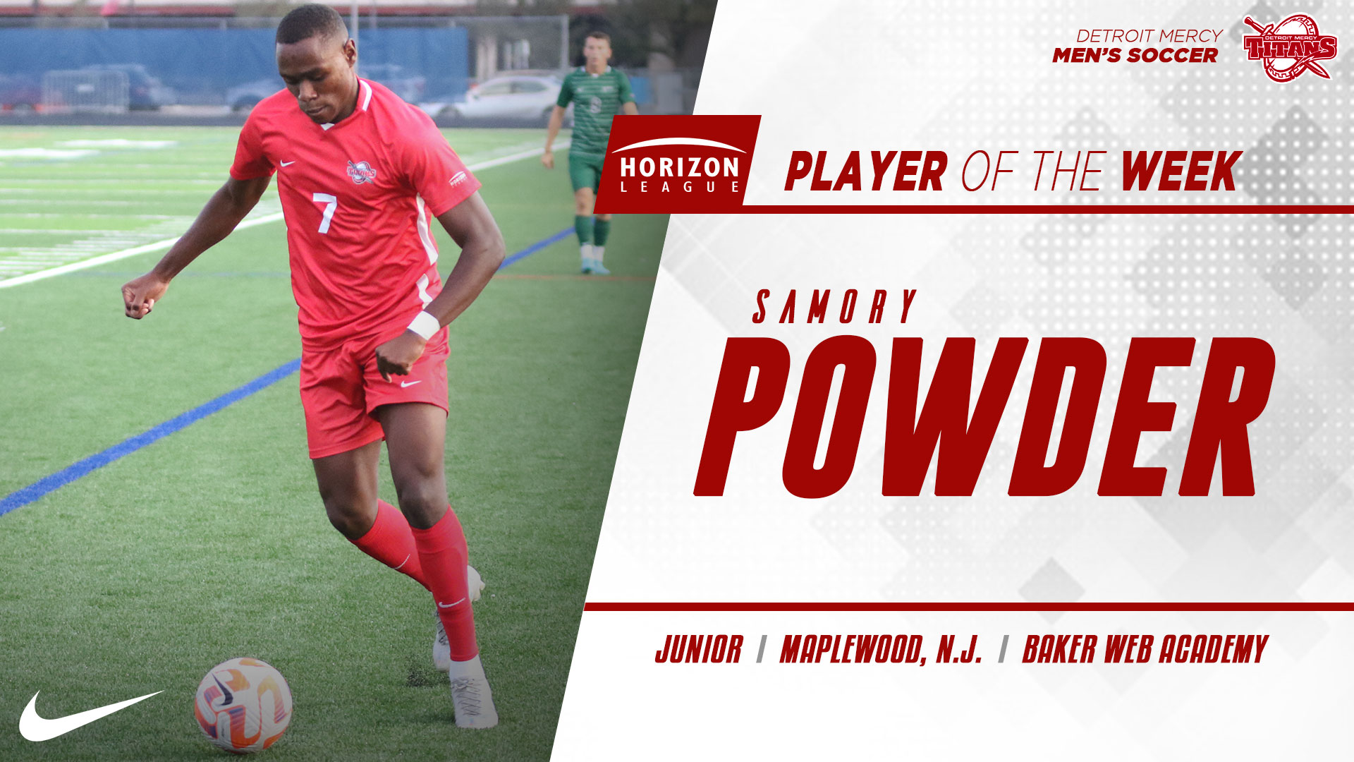 Powder Named Nike® #HLMSOC Offensive Player of the Week - University of ...