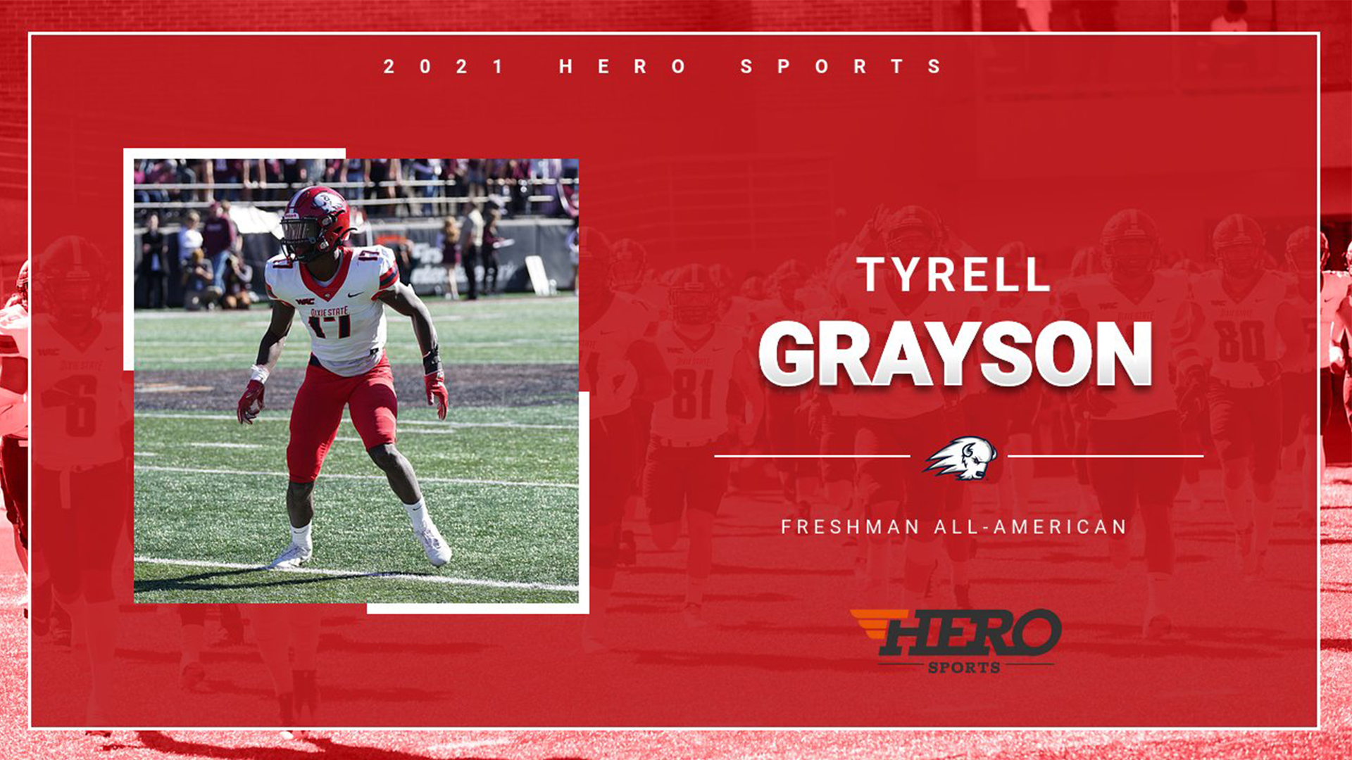 FB - Tyrell Grayson Named 2021 HERO Sports Freshman All-American - Utah ...