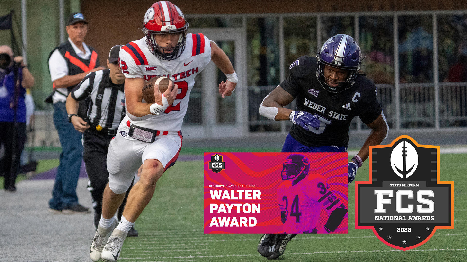 FB - Hobert Named Finalist for 2022 Walter Payton Award - Utah Tech ...