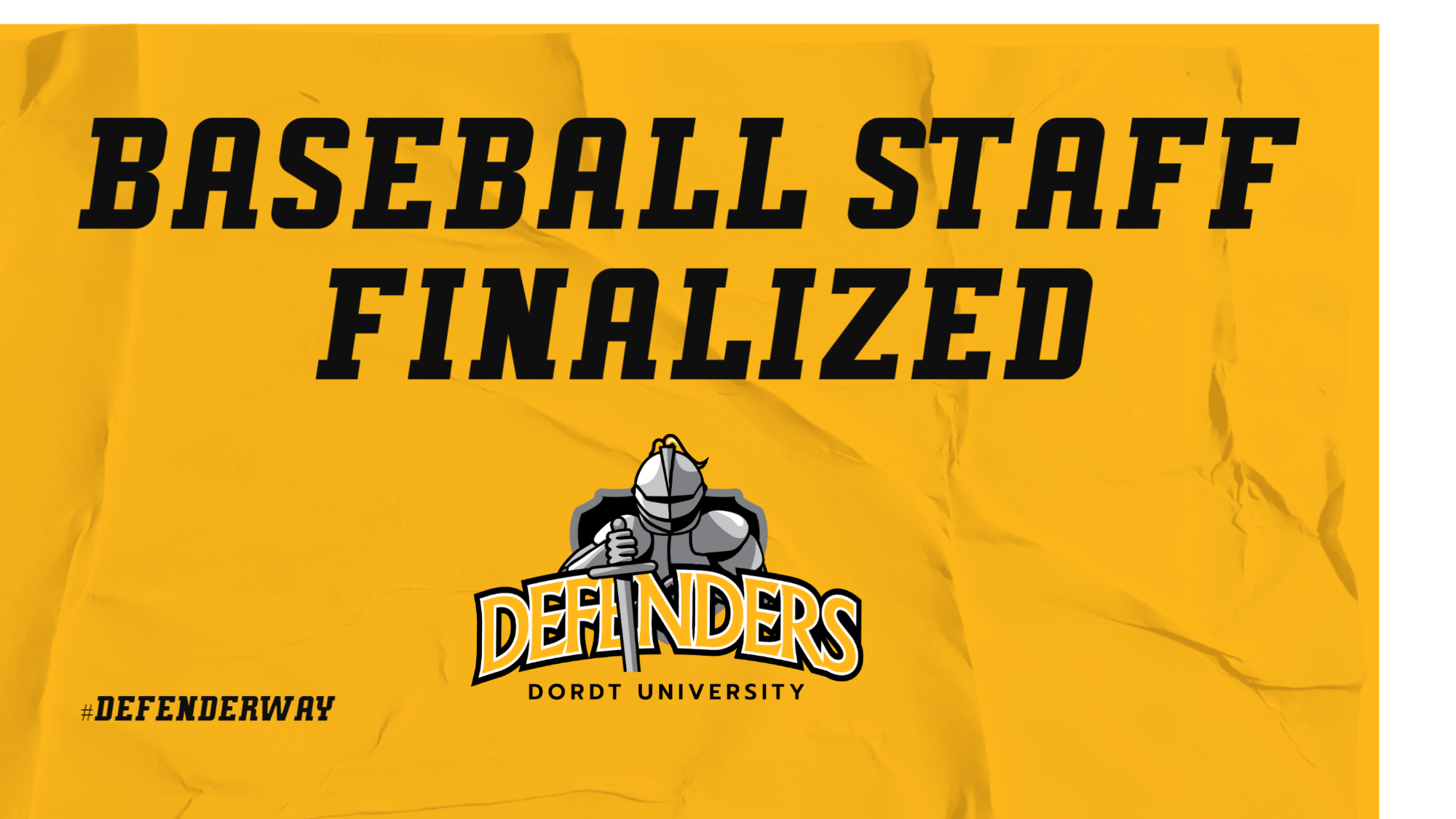 Baseball Coaching Change Announced - Dordt University