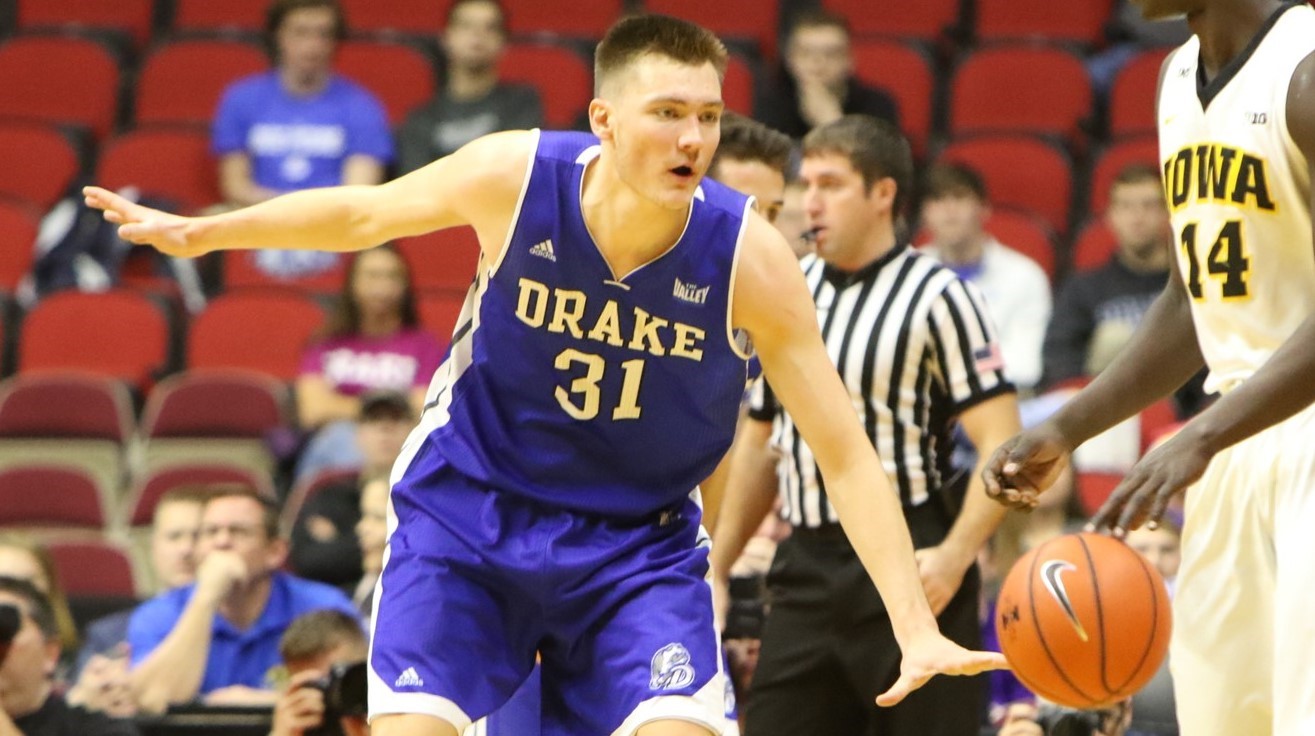 Kale Abrahamson - 2015-16 - Men's Basketball - Drake University Athletics