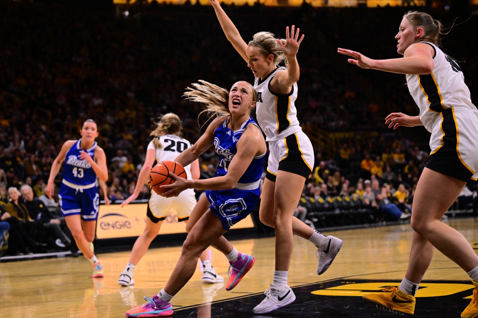 Drake Women Handed First Loss by High-Octane Hawkeyes - Drake ...