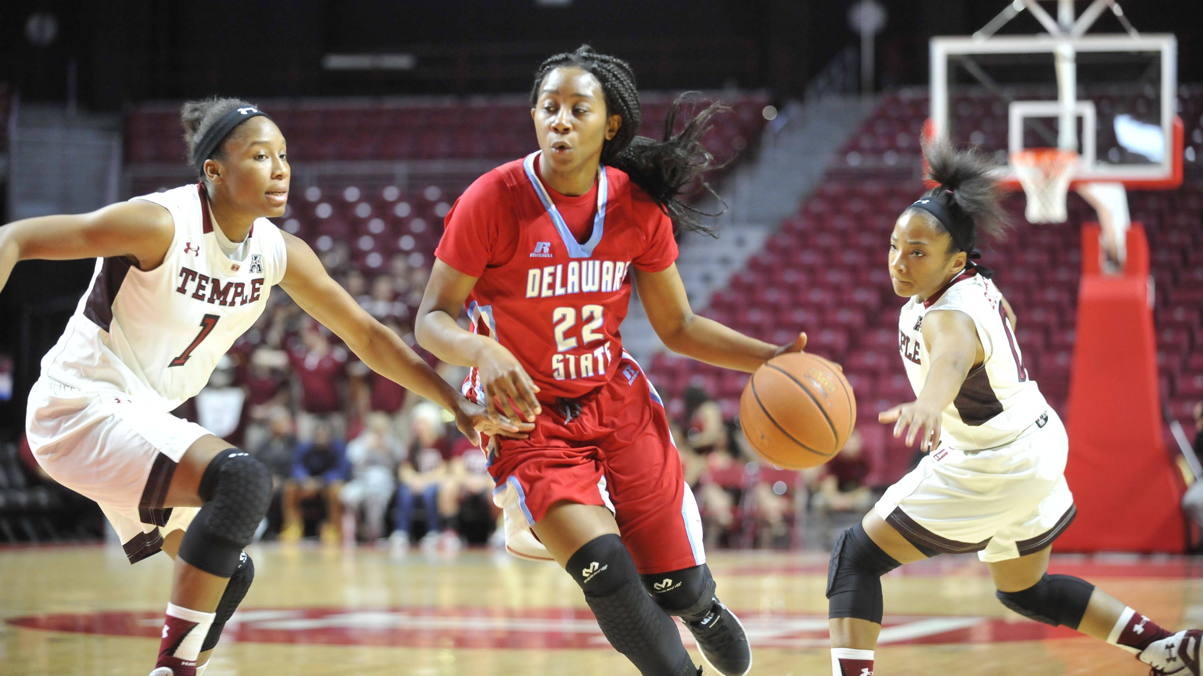 WBB: LADY HORNETS DROP MEAC OPENER AT MSU, 56-49 - Delaware State ...