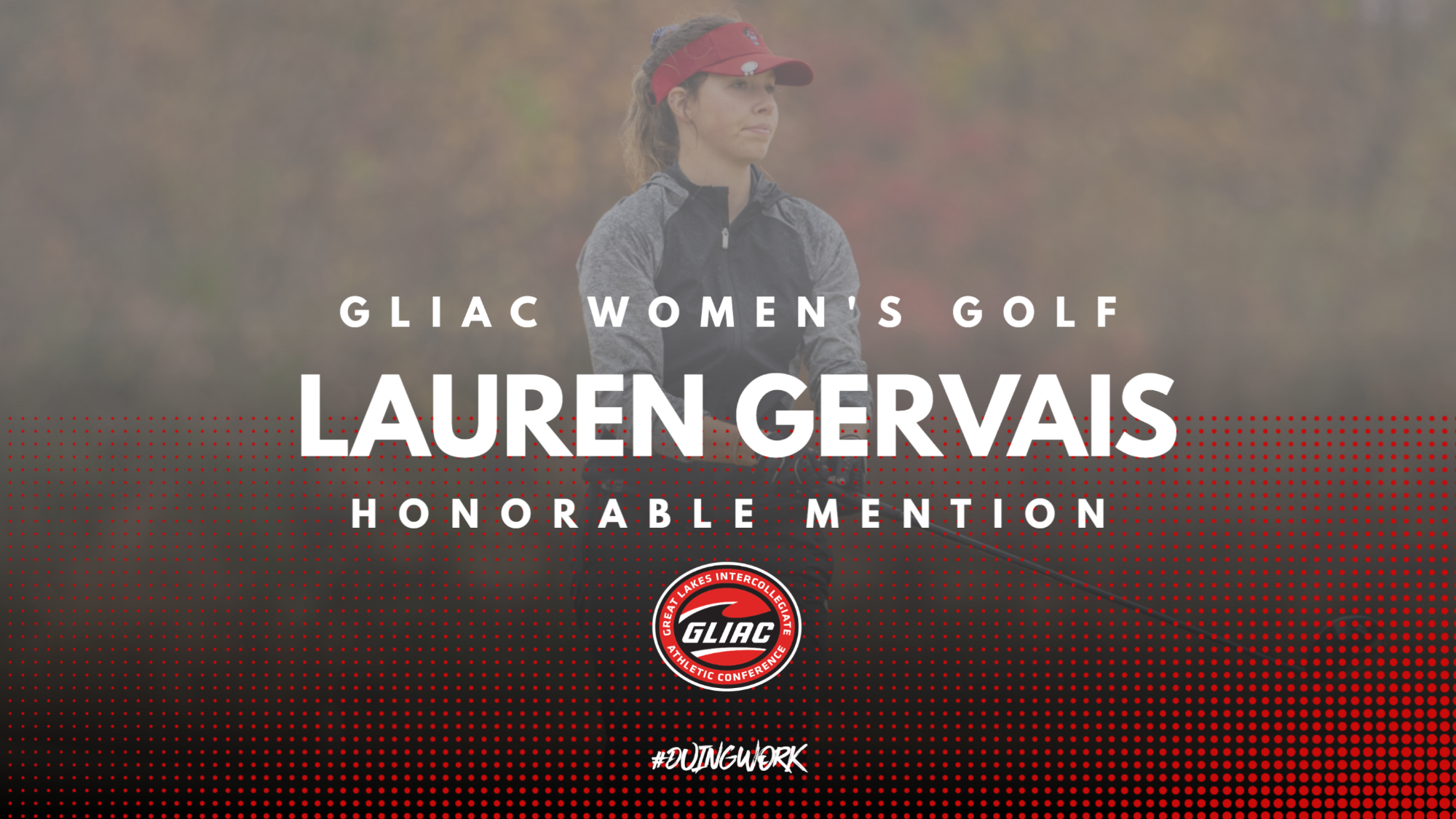 Gervais named Honorable Mention All-GLIAC - Davenport University Athletics