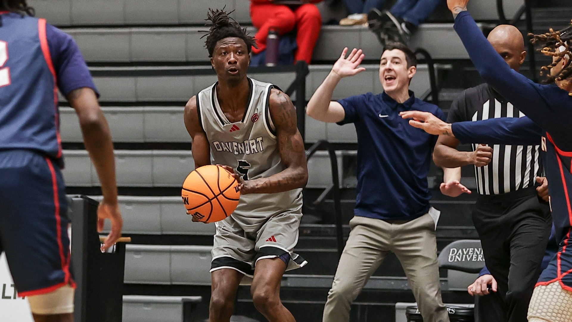 Leech Jr. Lights Up Cards in Overtime Victory - Davenport University Athletics