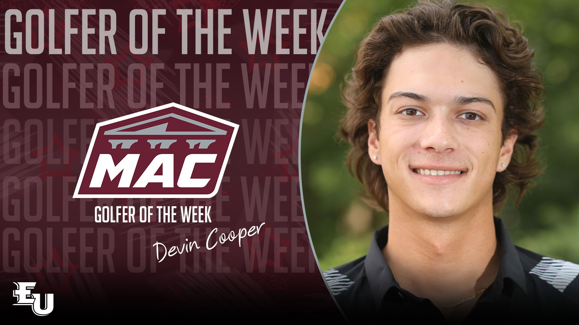 Cooper Earns Golfer of the Week Honor - Eastern University Athletics