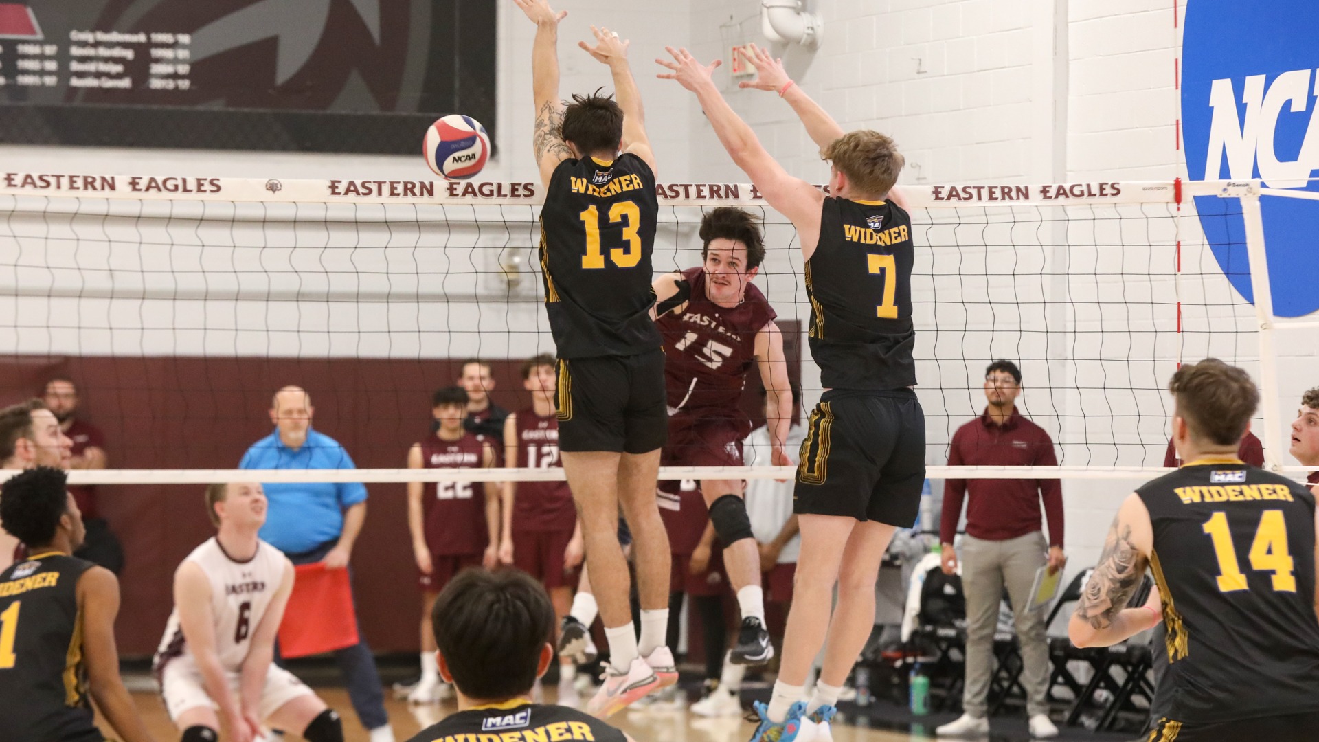 Men's Volleyball Saves Split to Finish 2024 - Eastern University Athletics