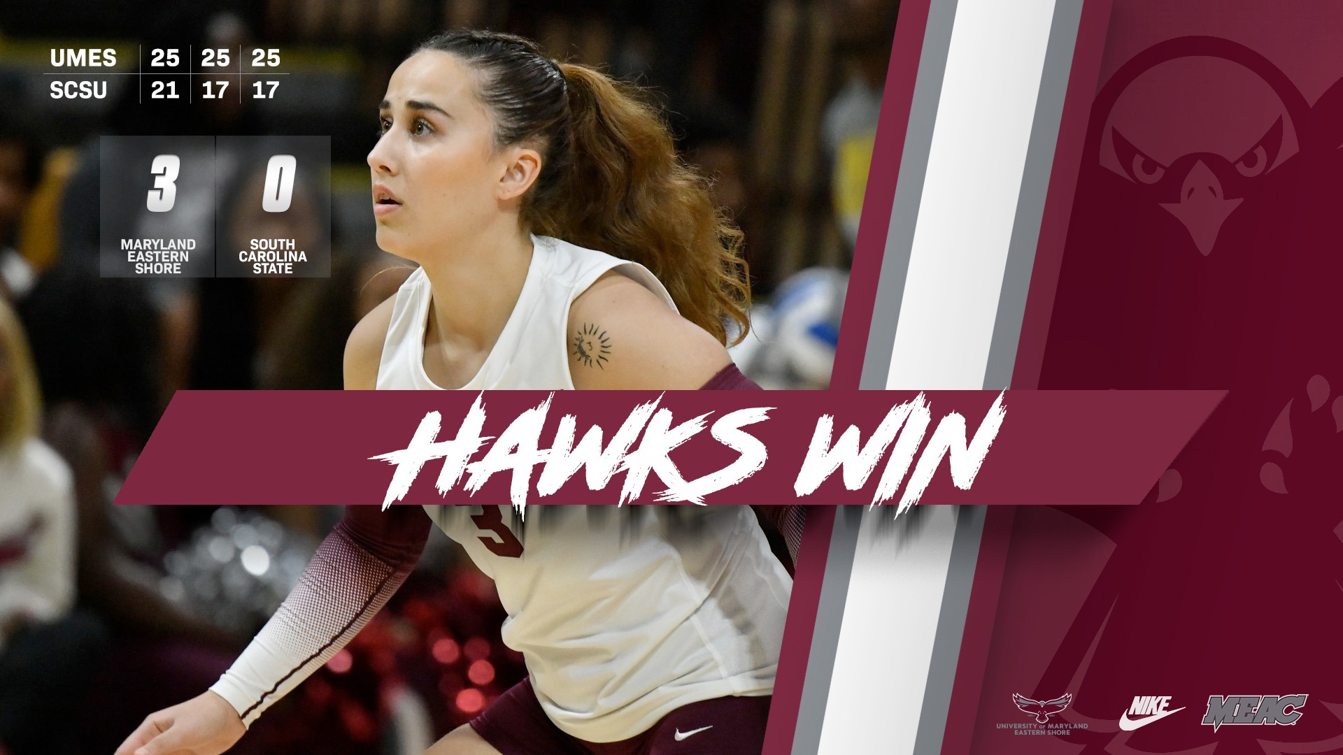 VB Weekend Recap: Hawks go 1-1 in final road trip of 2023 - University ...