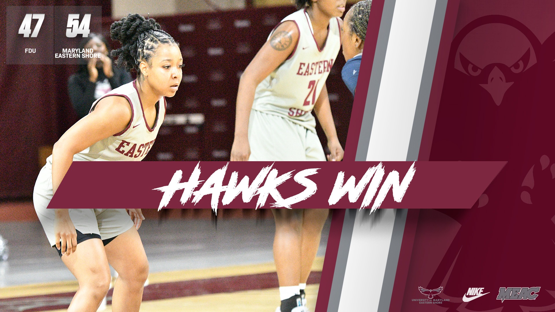 UMES earns fourth straight home win with 54-47 victory over FDU ...