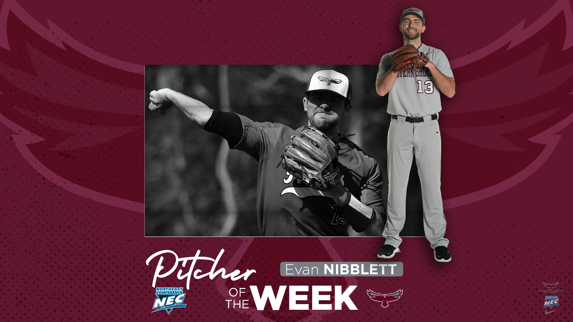 Nibblett Takes Home NEC Pitcher of the Week Award - University of ...