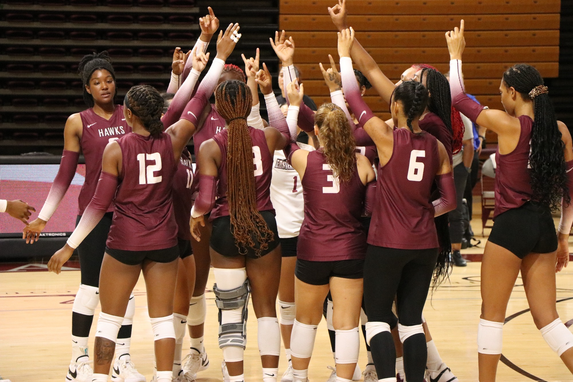 Hawks grab three-set win over Quinnipiac - University of Maryland ...