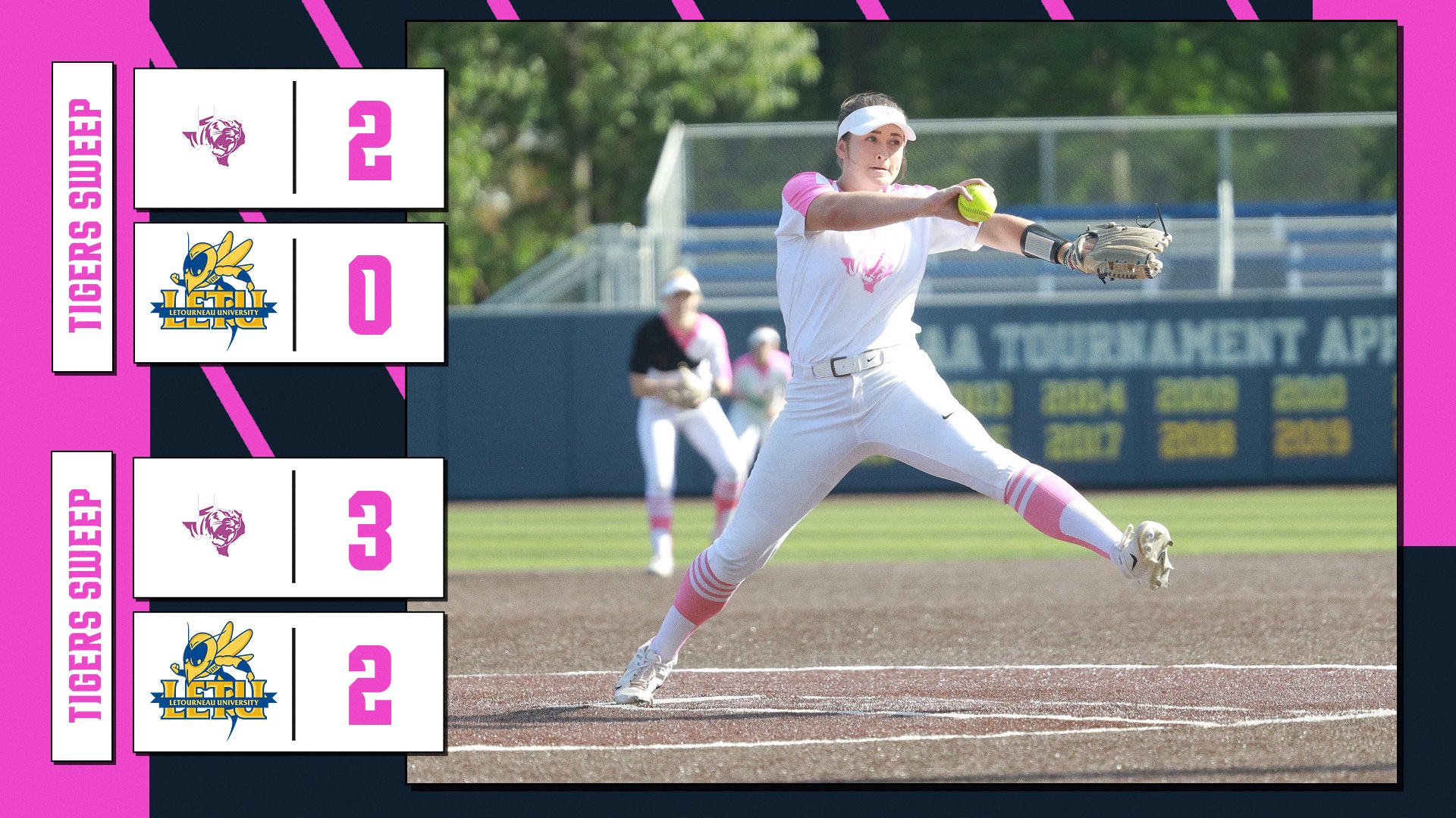 #TIGERSWIN | SB | ETBU Moves to 21-0 at Home Sweeping LETU - East Texas ...