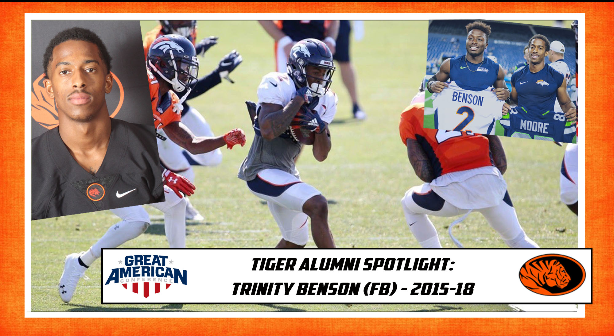 Tiger Alumni Student-Athlete Spotlight: Trinity Benson (Football, 2015 ...