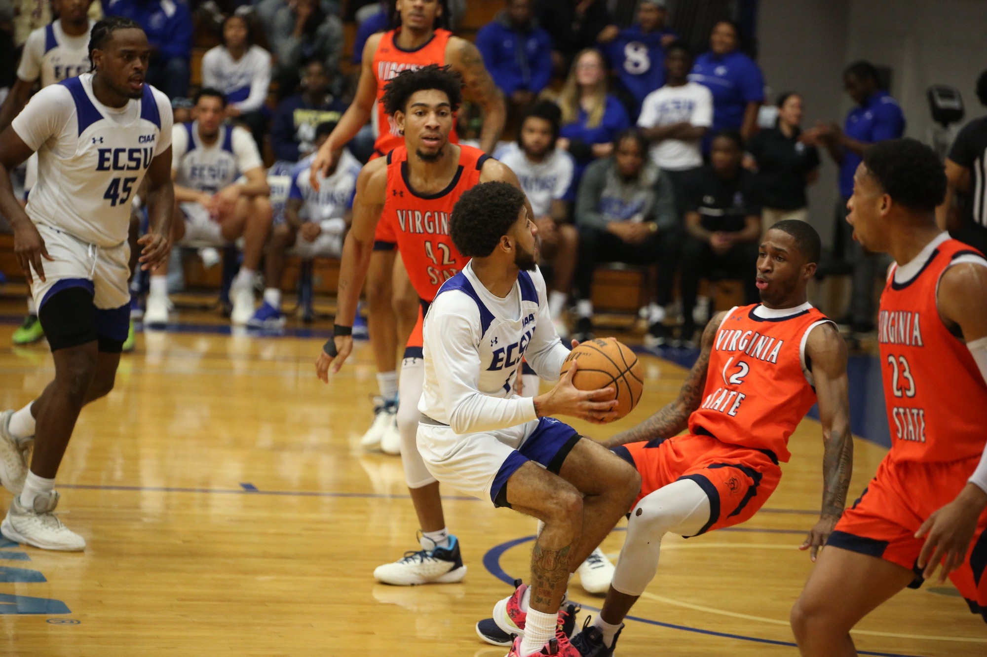 Men's Basketball Posts 79-76 Senior Day Win - Elizabeth City State ...